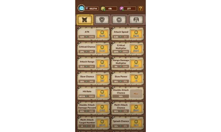 Slime Castle Talents Guide - All Talents Unlock & MAX