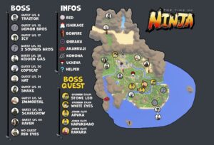 Ninja Time Bosses Guide - Drop Rates, Map Location of Boss